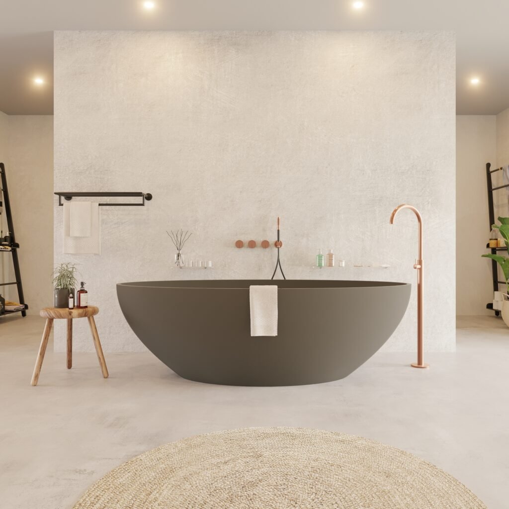 Premium Oval Freestanding Tub - Matte White Bathtubs | PSCBath